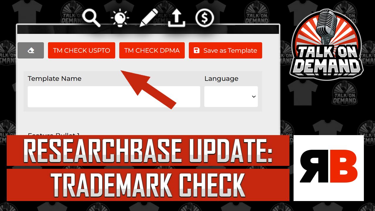ResearchBase Update - Trademark Check im Listing Creator - Talk On Demand